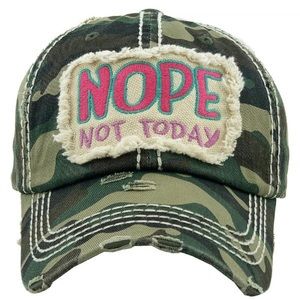 Accessories | Nope Not Today Baseball Cap | Poshmark